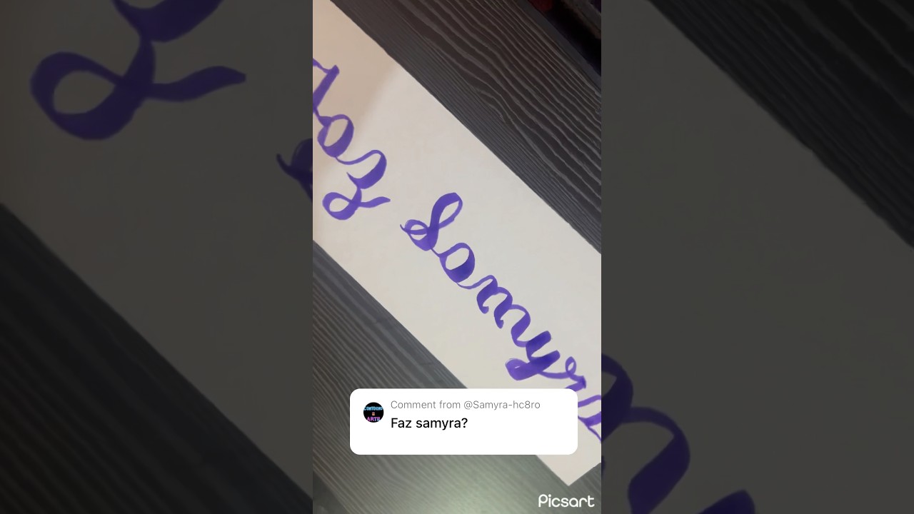 #faz samyra#name lettering 😊 - YouTube