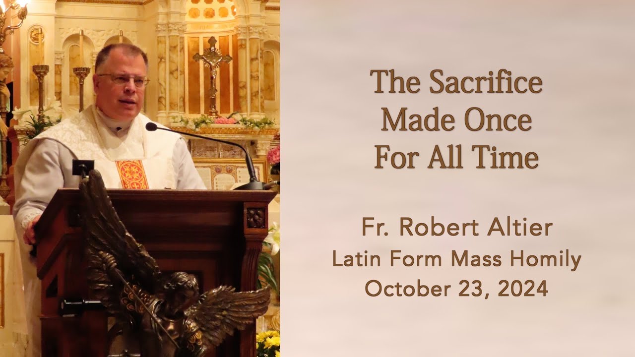 The Sacrifice Made Once For All Time - YouTube