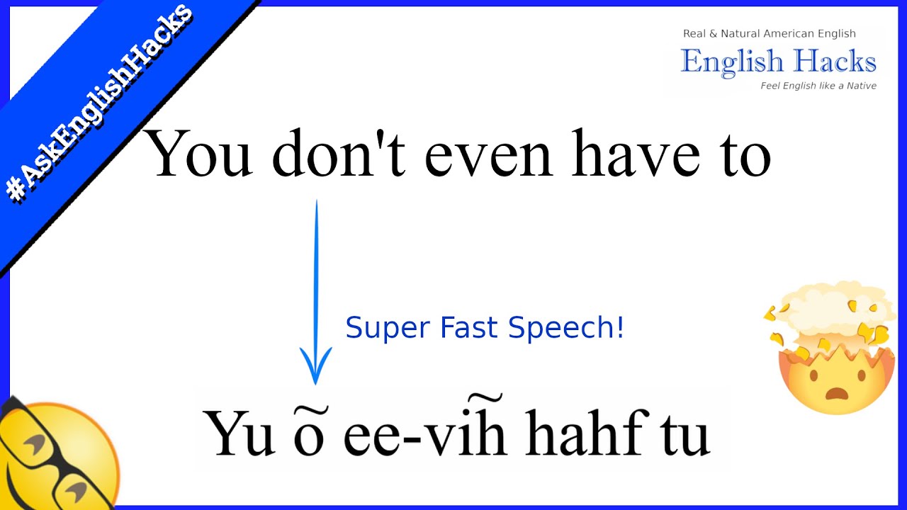 Example of How REALLY Fast Speech Breaks Pronunciation | # ...
