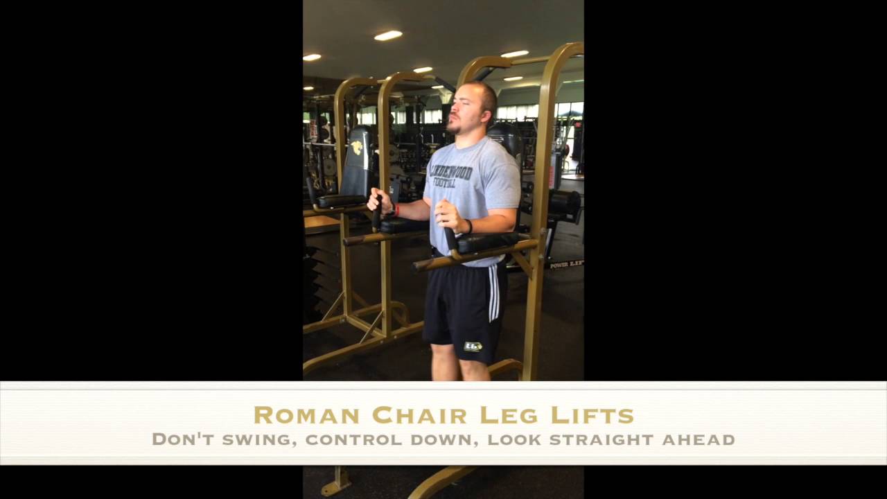 Roman Chair Leg Lifts - YouTube