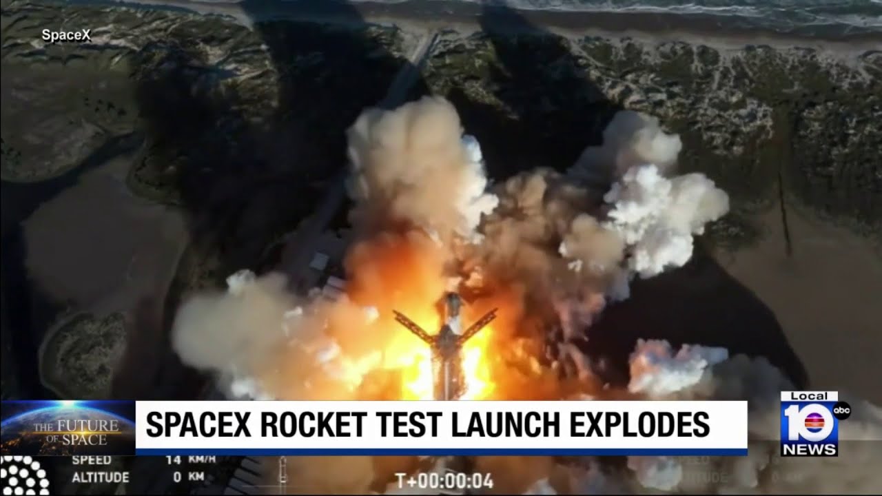SpaceX rocket test launch explodes - YouTube