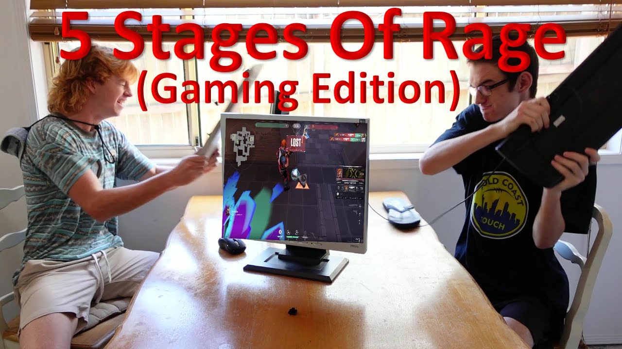 The 5 Stages Of Rage (Gaming Edition) - YouTube