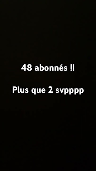 Plus que 2 abonnés avant de pouvoir faire des lives svpppp !! - YouTube