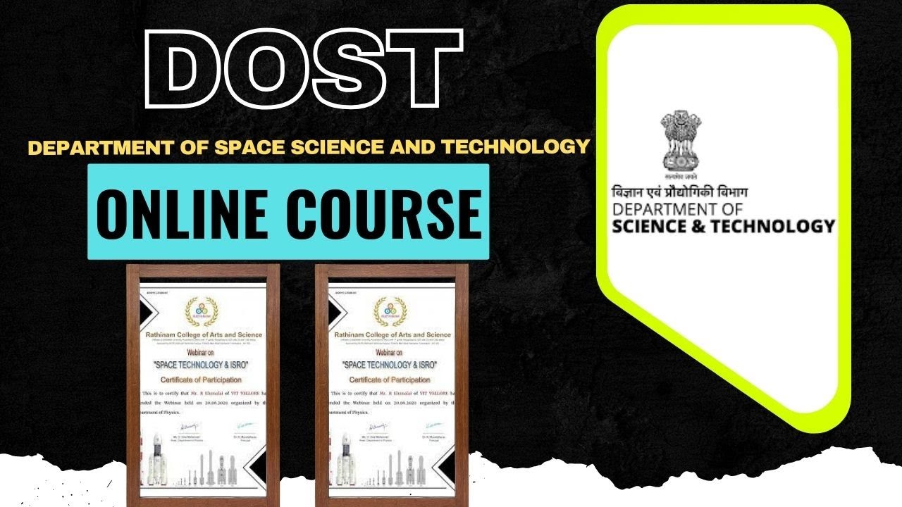 Department of Space Science & Technology Launched Online Course | Any ...