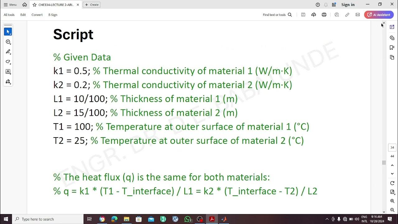 CHE334-MATLAB-ARITHMETIC OPERATIONS-WEEK FIVE-FIRST LECTURE-2024/2025 - YouTube