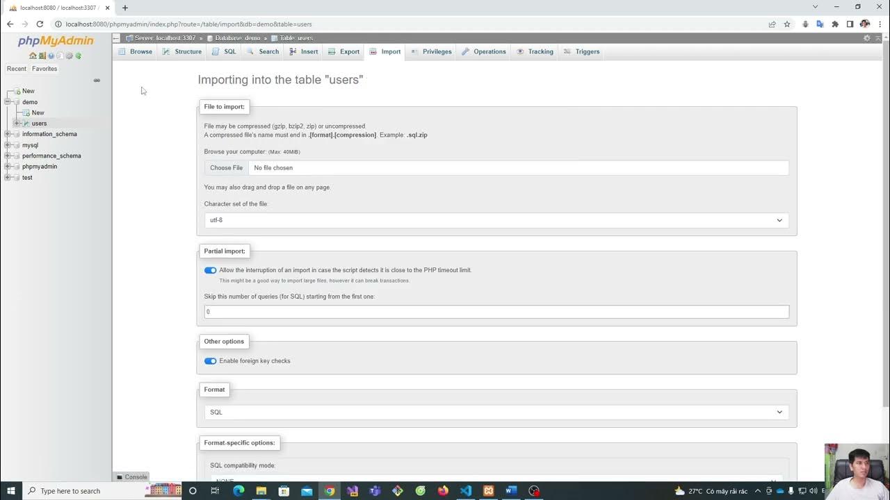 PHP & MySQL - Tạo DB sử dụng phpmyadmin - YouTube