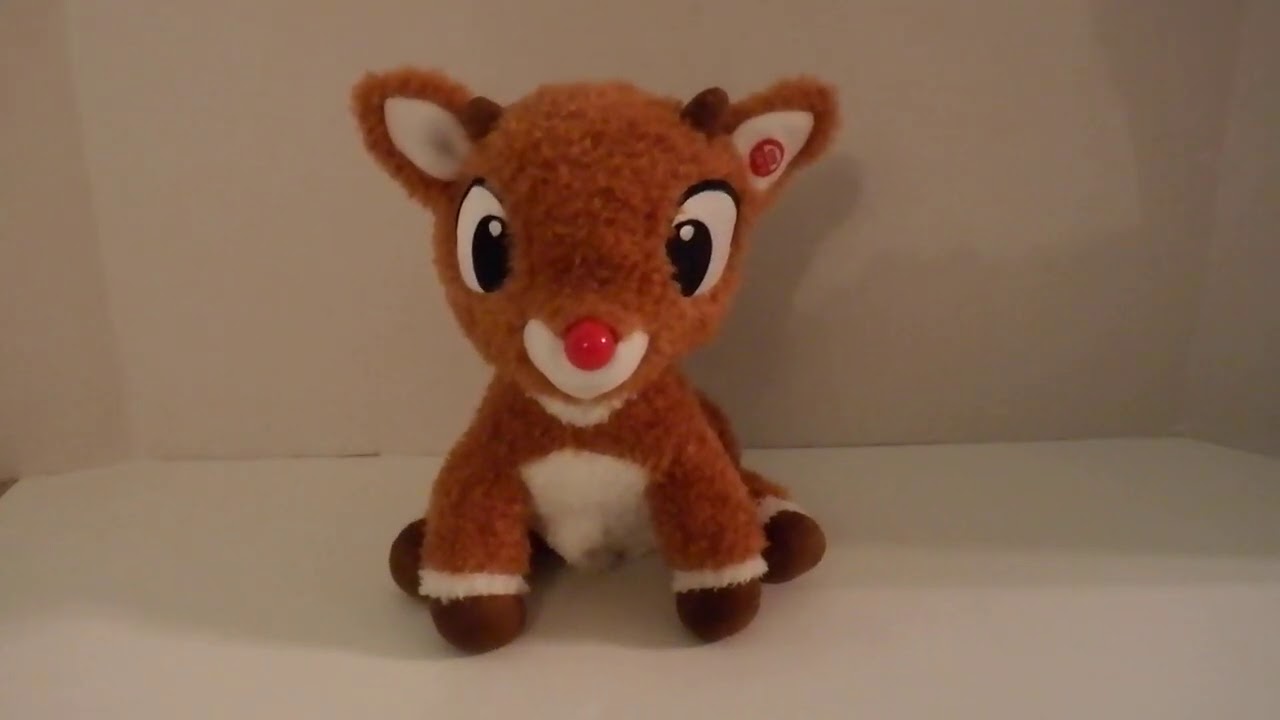 Hallmark Plush Talking Rudolph the Red Nosed Reindeer For Ebay Listing ...