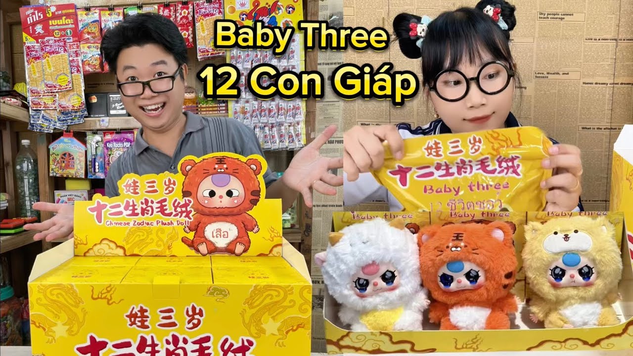 Hằng Báo Unbox Full Set Baby Three 12 Con Giáp Và Cái Kết Ê Hề - YouTube