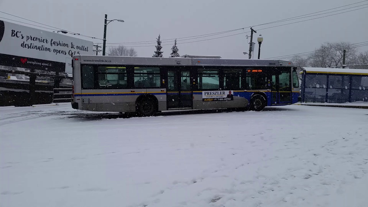 TransLink 2007 Novabus LFS B9634 Stuck On Hill - YouTube