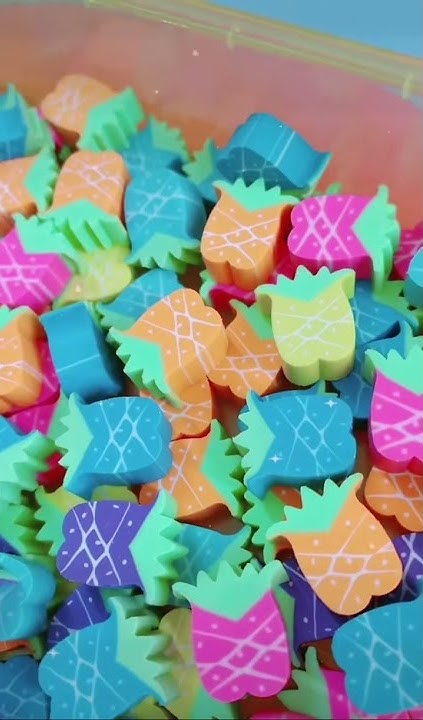 Yummy! How kawaii are these pineapple erasers? Follow for more fun! # ...