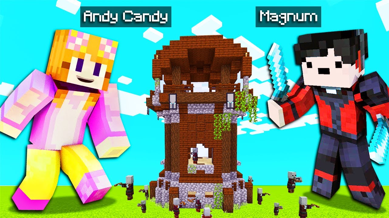 MINECRAFT PERO CRECEMOS CADA MINUTO CON MAGNUM !! 😱💥😎 | Minecraft - YouTube