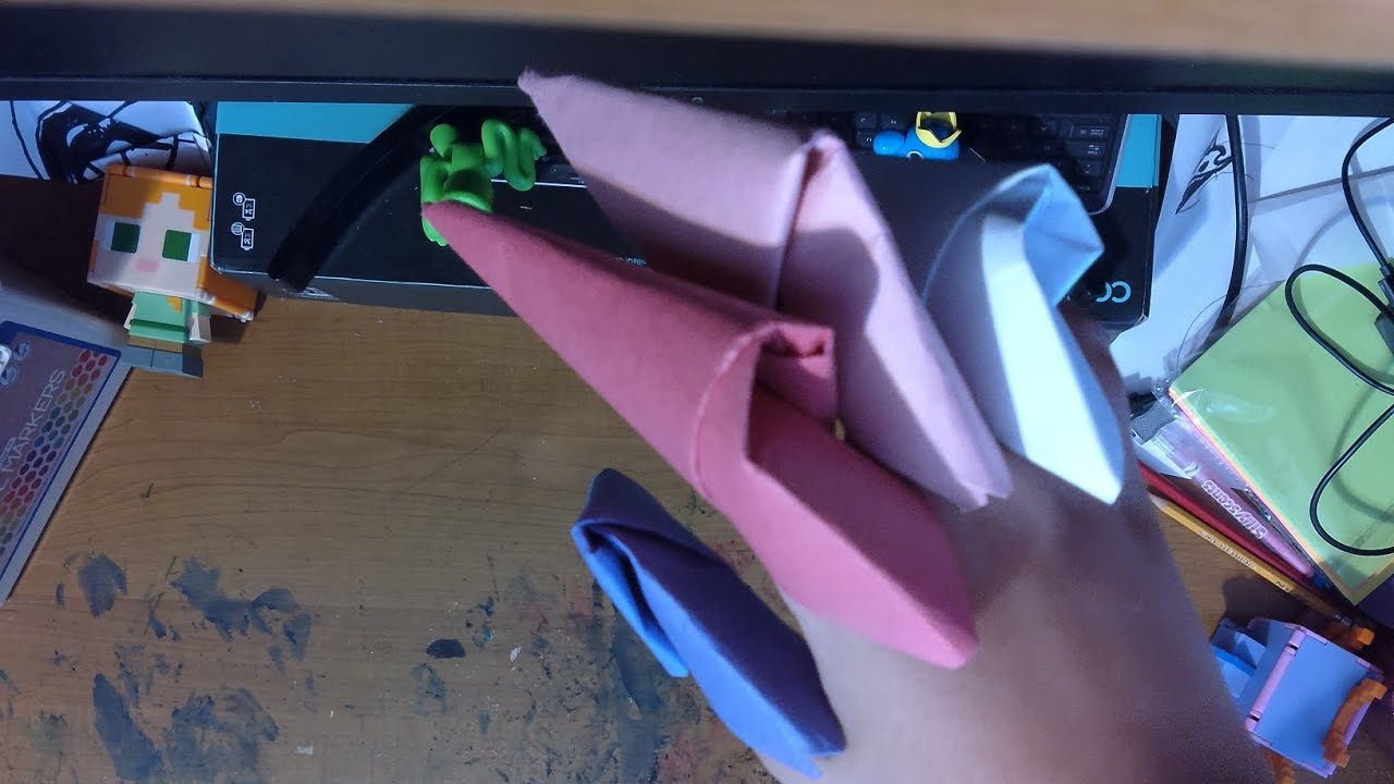 how to fold a paper claw - YouTube