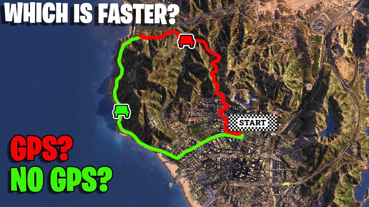 Is It Faster To Follow Your GPS Or Not in GTA 5 Online? - YouTube