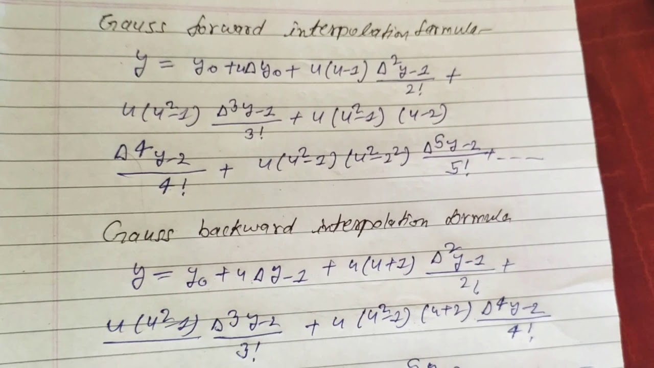 Stirlings Interpolation Formula - Proof with the help of #Gaussforward ...