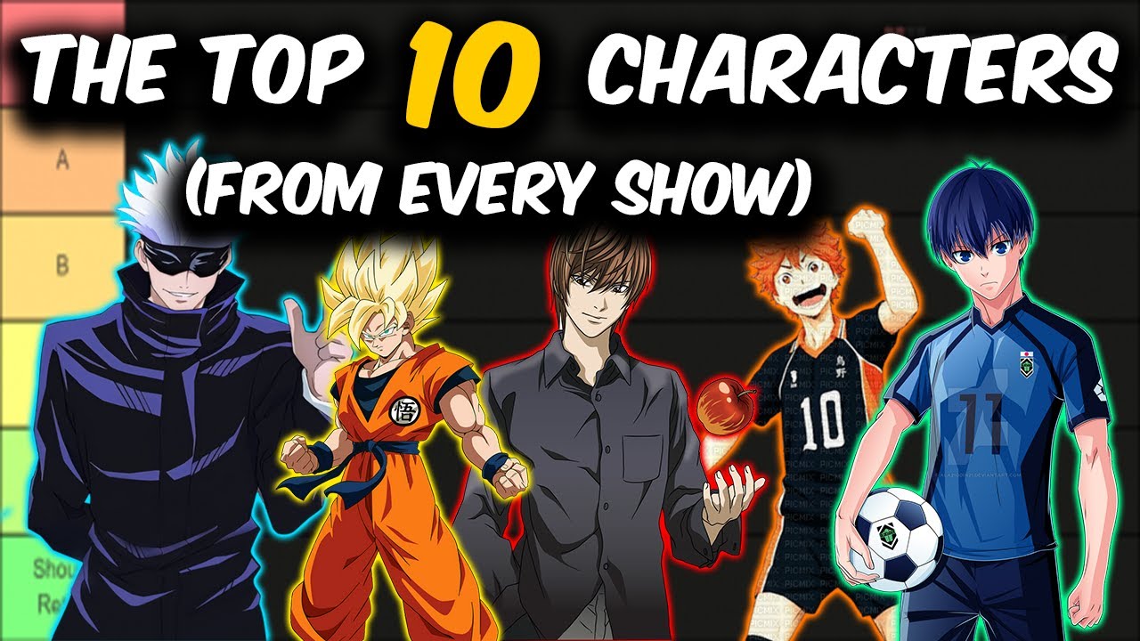 Ranking the Top 5 Characters from Every Anime! (First ever stream ...