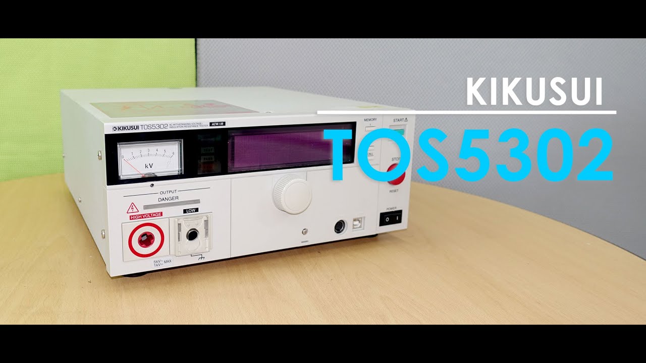 KIKUSUI TOS5302 INSULATION RESISTANCE TESTER - YouTube