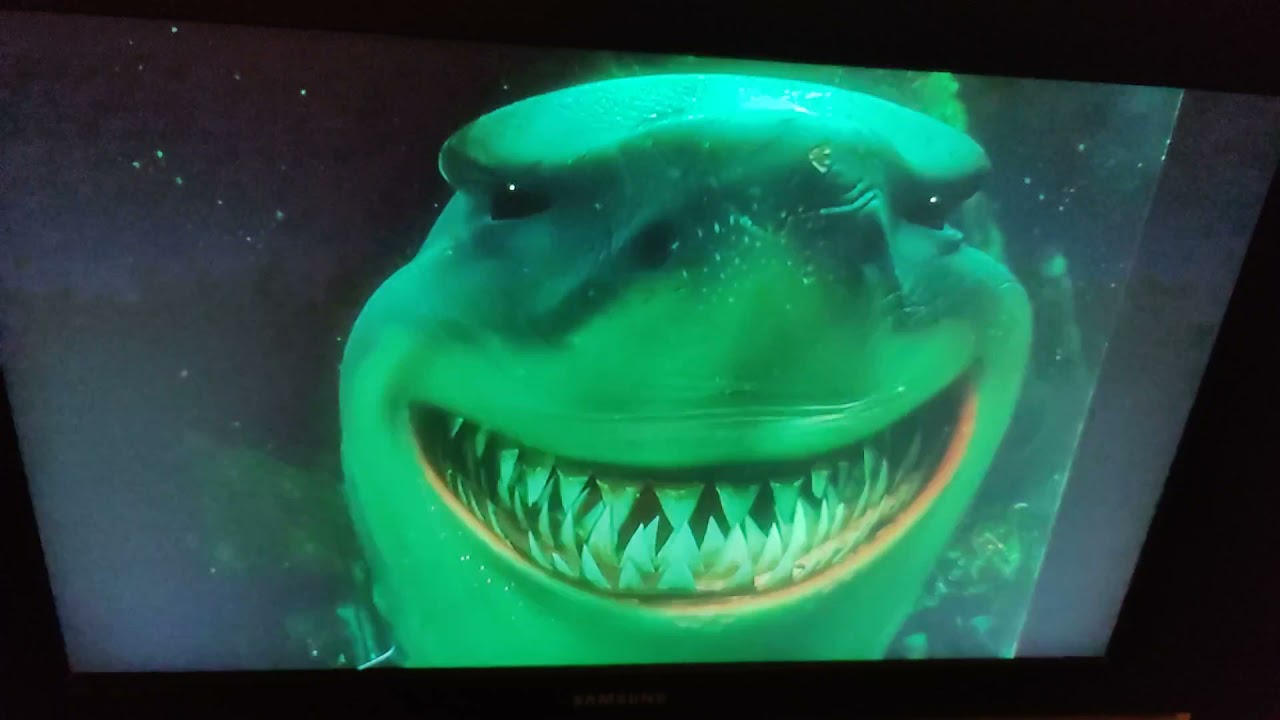 finding Nemo- Bruce starts to turn into a real shark- slow motion - YouTube