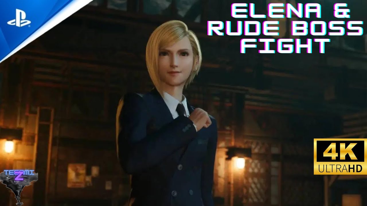 FINAL FANTASY VII REBIRTH - ELENA & RUDE (ALL CUTSCENES) #fyp #ff # ...