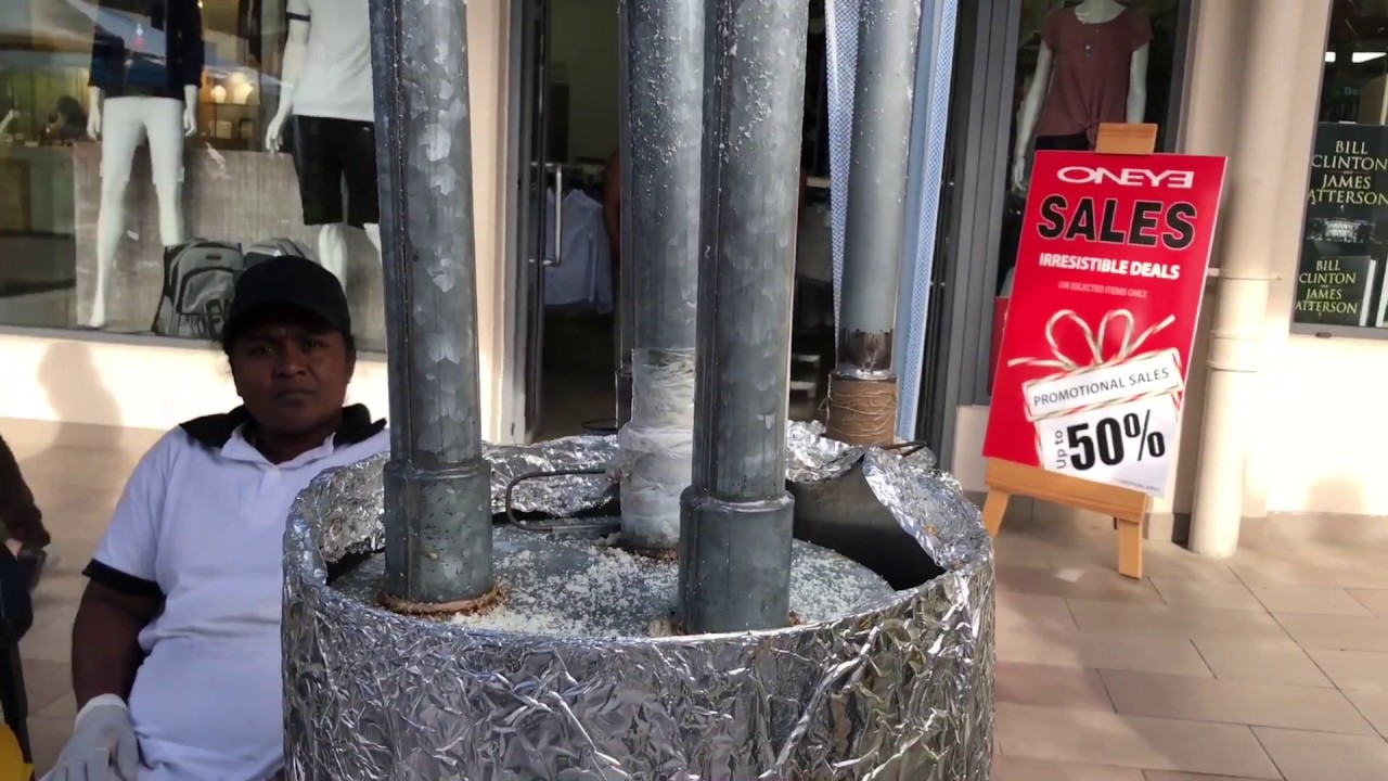 Making Poutou in Mauritius | Street Food - YouTube