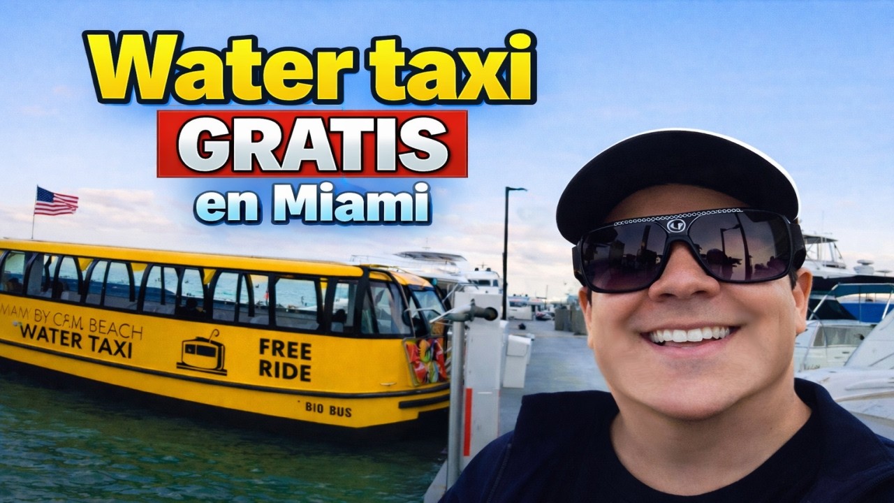 ¡Me Subí al Water Taxi GRATIS en Miami! 😱🚤🇺🇸 - YouTube