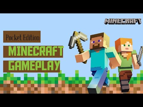 MineCraft Pocket Edition GamePlay Part 1 | Minecraftmobile | First Day ...