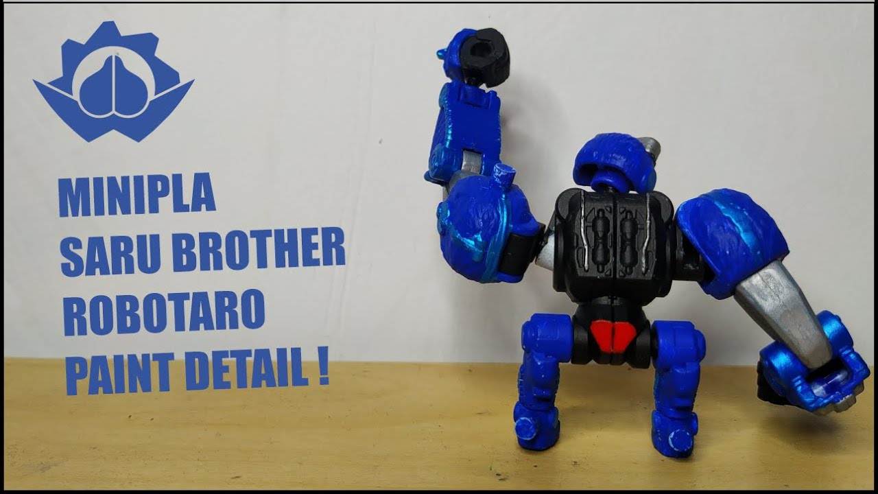 [Minipla] Don Onitaijin Paint Detail part 2 - Saru Brother Robotaro ...