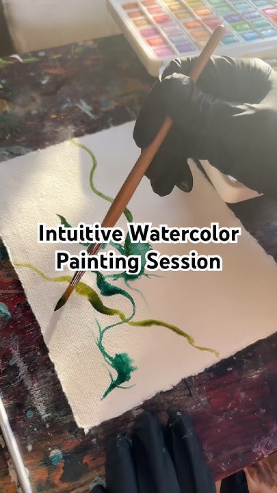 Intuitive Watercolor Painting Session 1 #watercolor #watercolorpainting ...