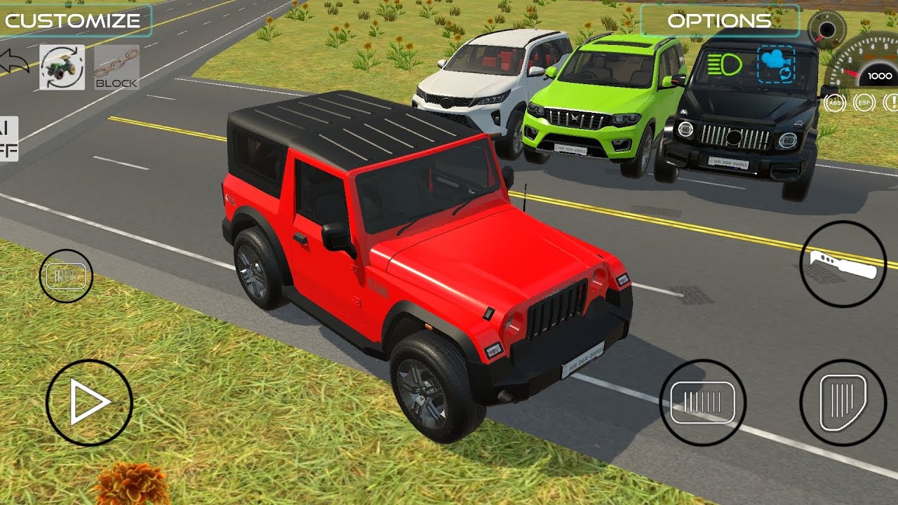 Driving game drive 4 car Thar g wagon scorpio n Fortuner please ...