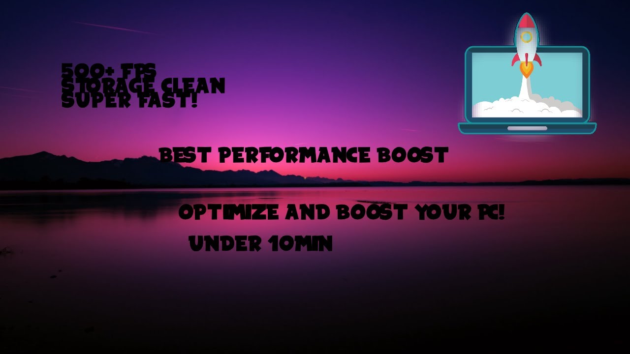 How To Optimize and Boost your PC/Laptop for Gaming Under 10 Min - YouTube