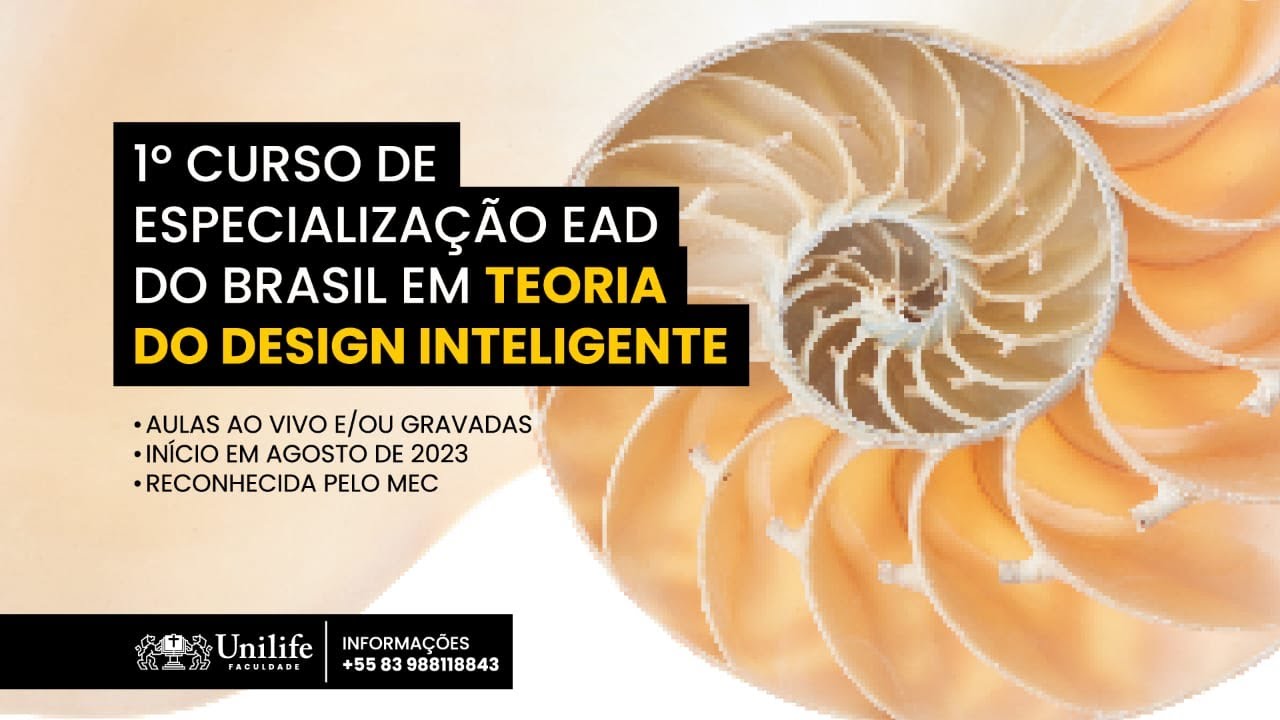 1° Curso de Especialização EAD em Teoria do Design Inteligente ...