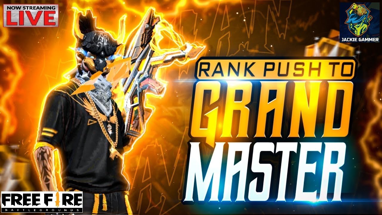 Garena Free Fire Live Stream | FF Live Giveaway | Grandmaster Rank Push ...
