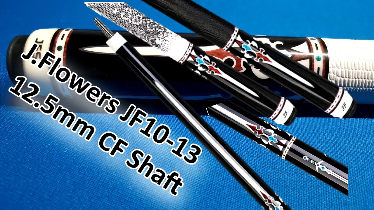 Review of JFlowers cue JF10-13F (329$ Cue With a Carbon Shaft Included) - YouTube
