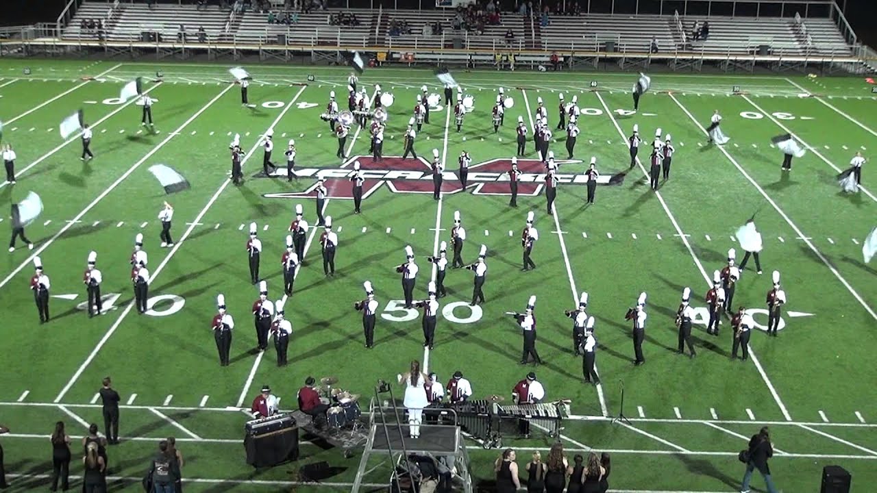 McCracken Mustang Marching Band Half time show 09/21/2013 - YouTube