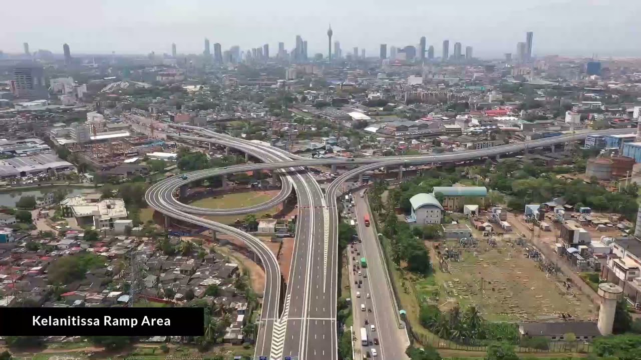 Aerial View of New Kelani Bridge Project - YouTube
