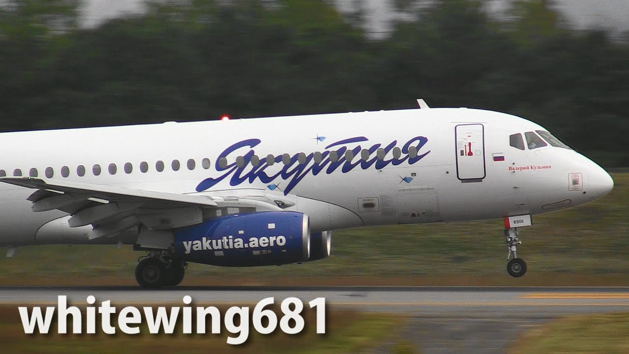[Sukhoi] Yakutia Airlines Sukhoi Superjet 100-95 RA-89011 LANDING ...