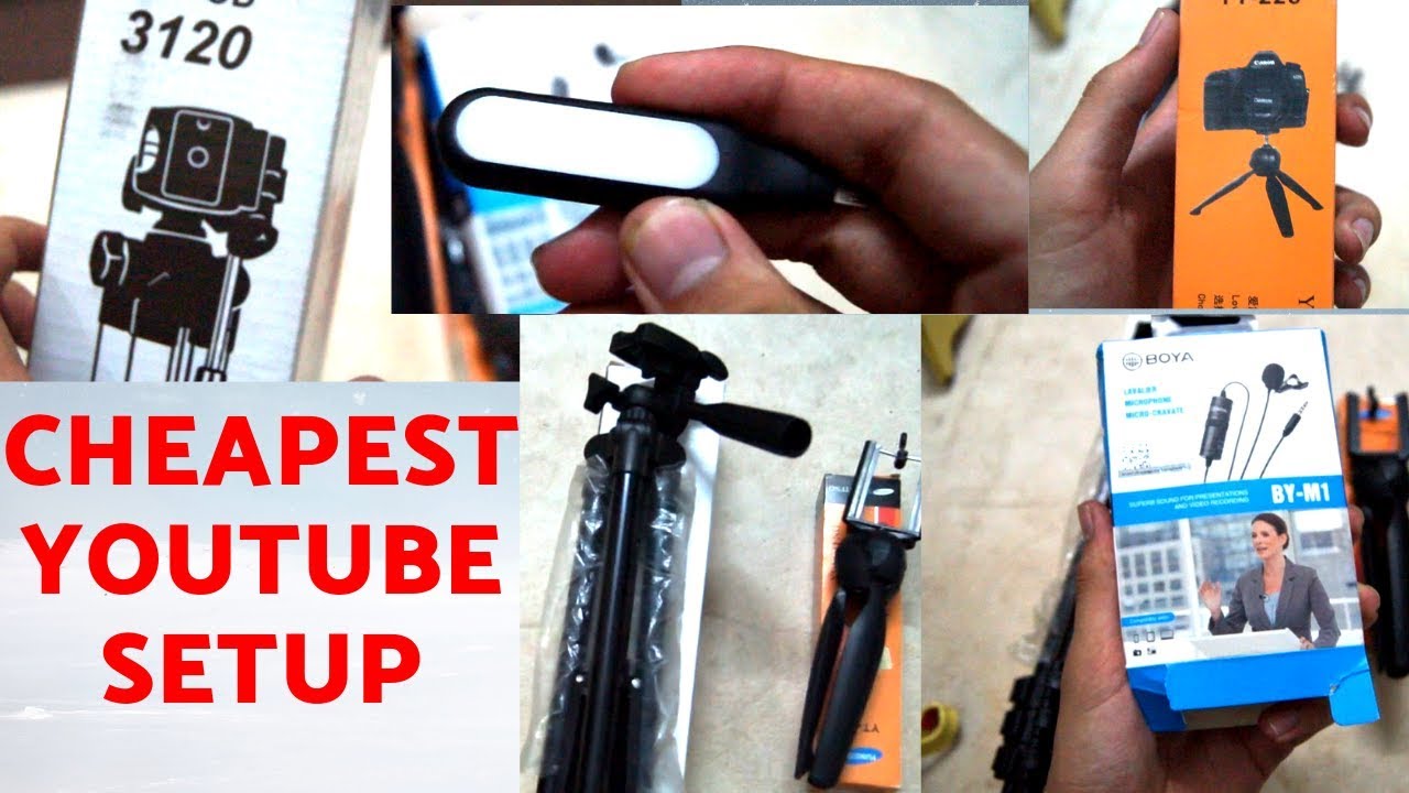 Cheapest Youtube Setup | Best Cheap Equipments for Beginners | Youtube ...