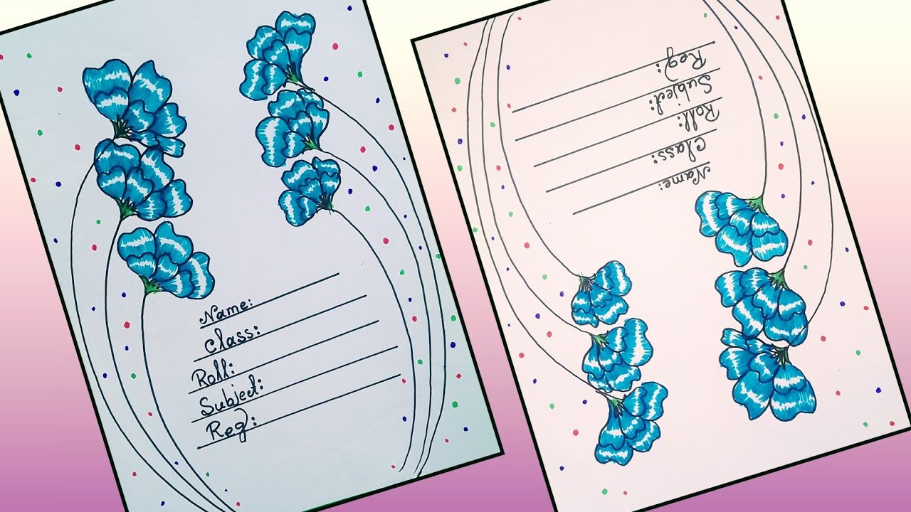 Bengali project front page design/Bengali project drawing/assignment ...
