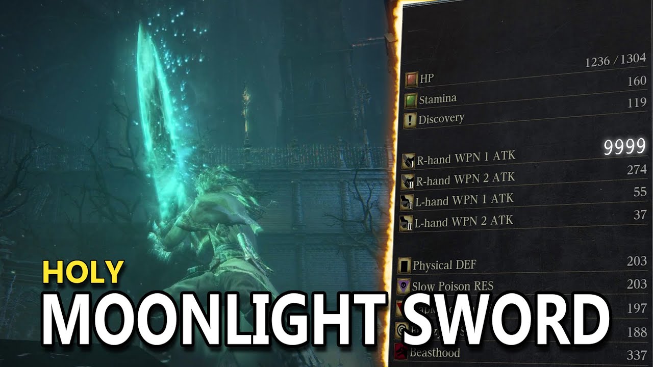 I beat Bloodborne with the Holy Moonlight Sword - YouTube
