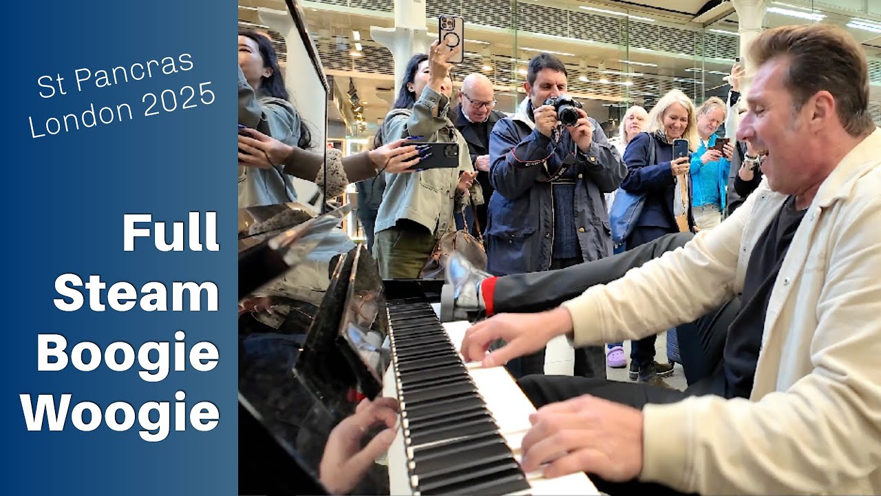 Full Steam Boogie Woogie by Nico Brina in London at the St Pancras Station - YouTube