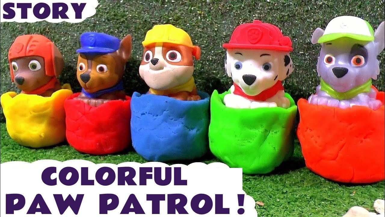 Paw Patrol Pups Color Matching Fun Story - YouTube