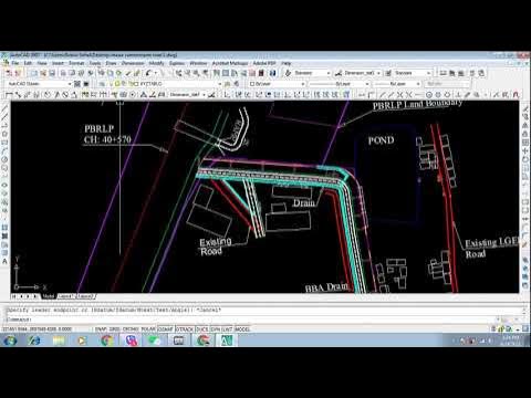 Northing Easting by Auto Lisp command Auto cad 2007 - YouTube