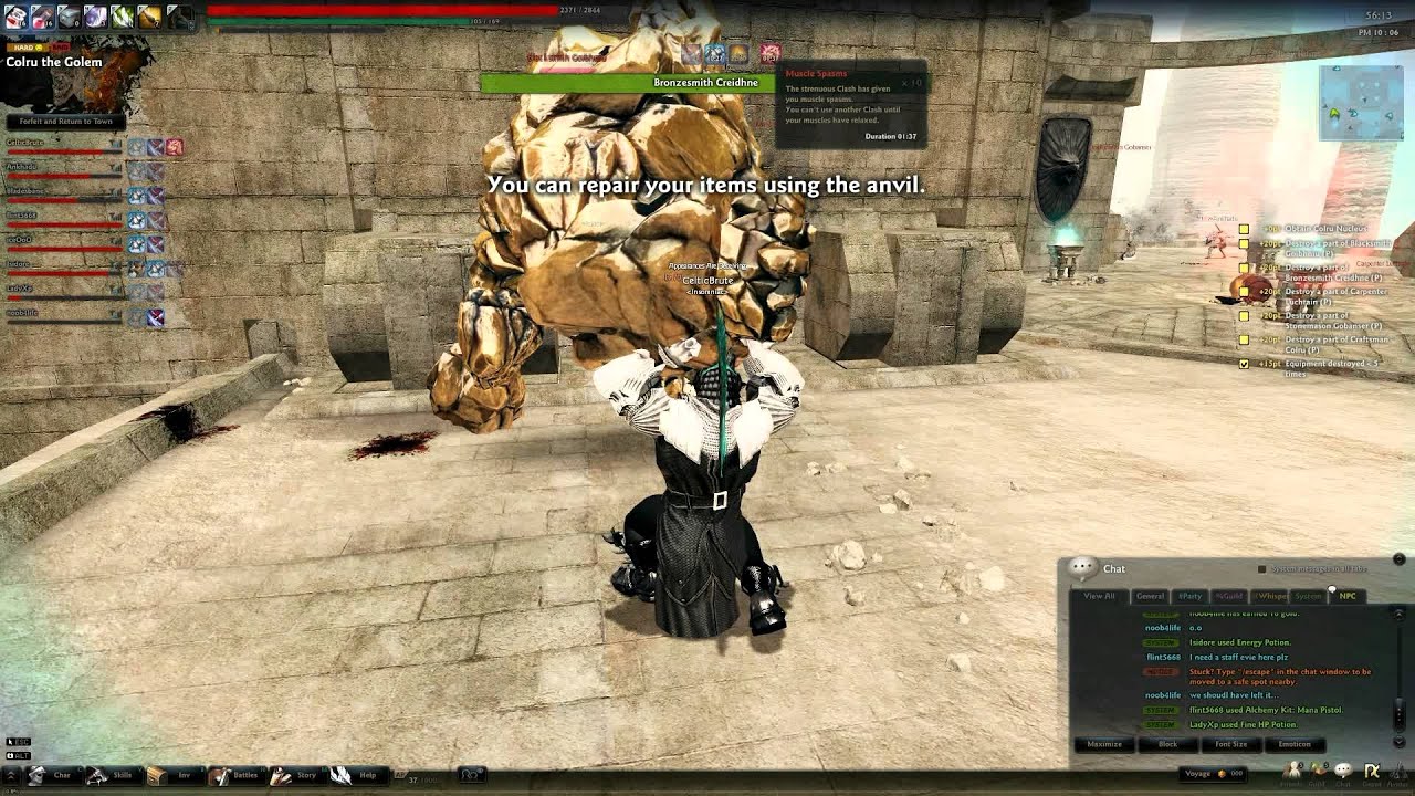 Colru the Golem - Min Boss Gold Golem Room - Clash - YouTube