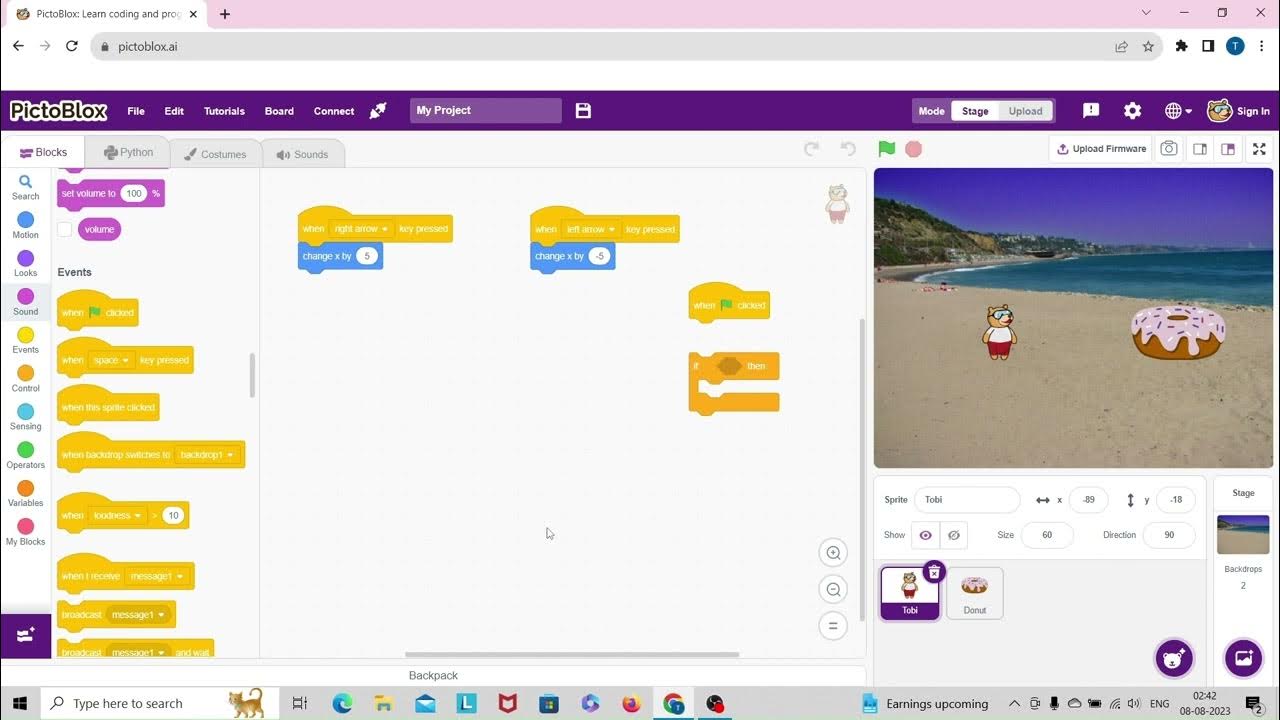 Pictoblox: Sprites Interaction - YouTube