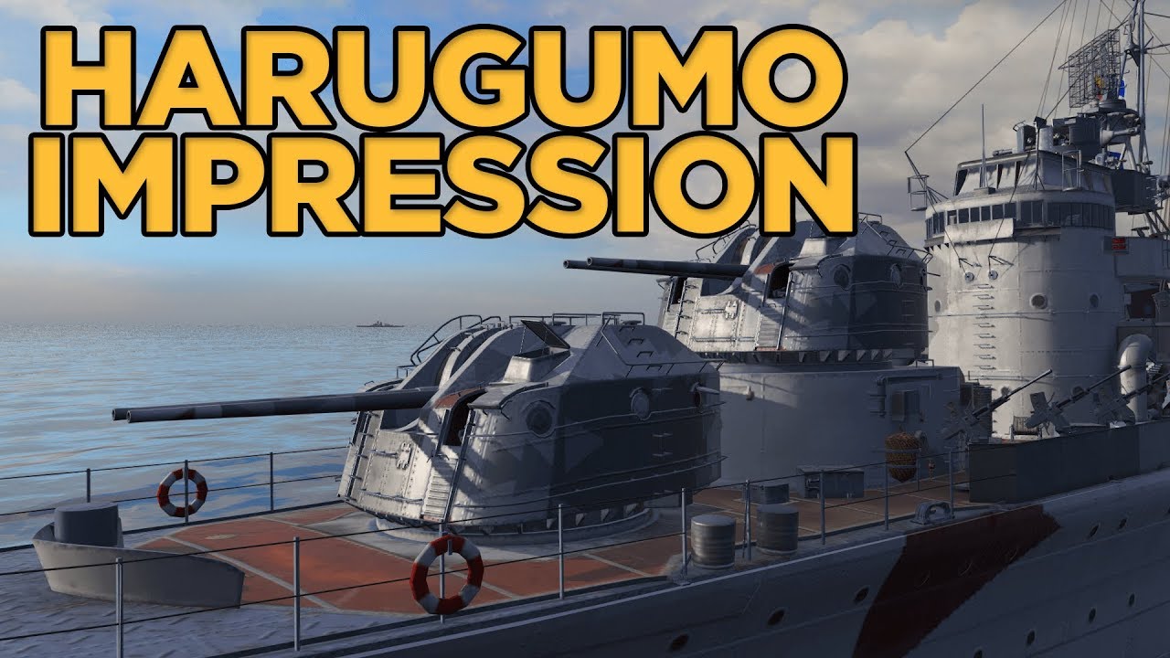 World of Warships - Harugumo Impression - YouTube