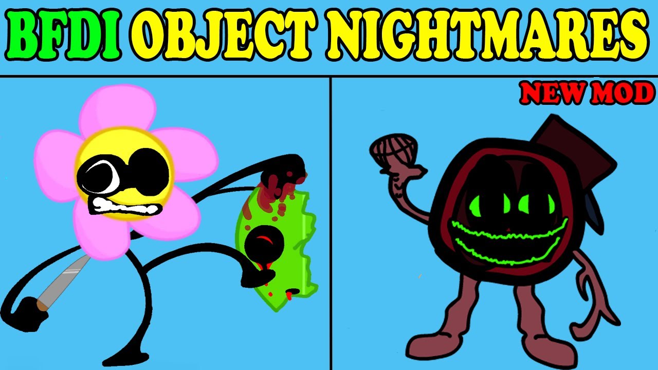 Friday Night Funkin' New VS BFDI OBJECT NIGHTMARES + Cutscenes | Come ...