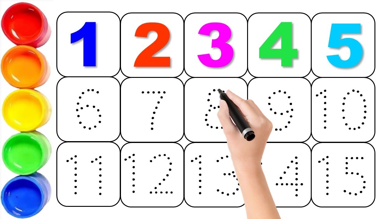 1 to 100 counting,123, 123 Numbers, One two three, Learn to count, 1 to ...