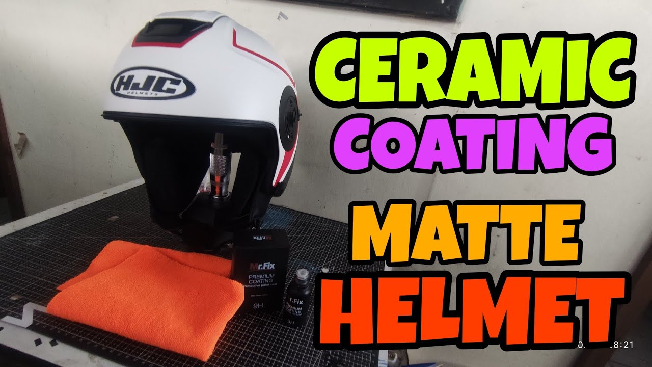 Ceramic coating Matte Helmet - YouTube
