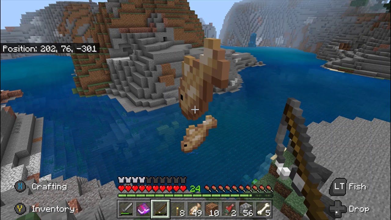 Just going Fishing in Minecraft - YouTube