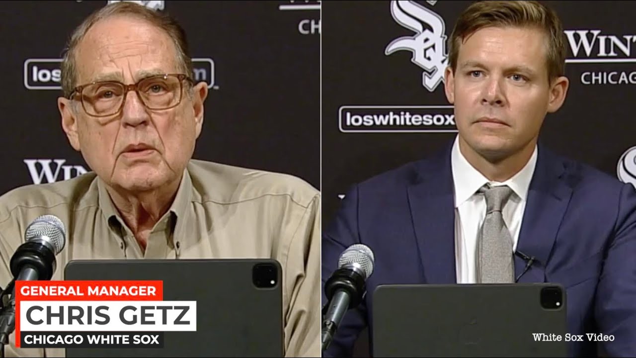 Jerry Reinsdorf introduce new White Sox General Manager Chris Getz # ...