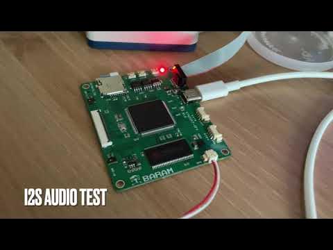 STM32H7-GFX - I2S, LTDC 시험 - YouTube
